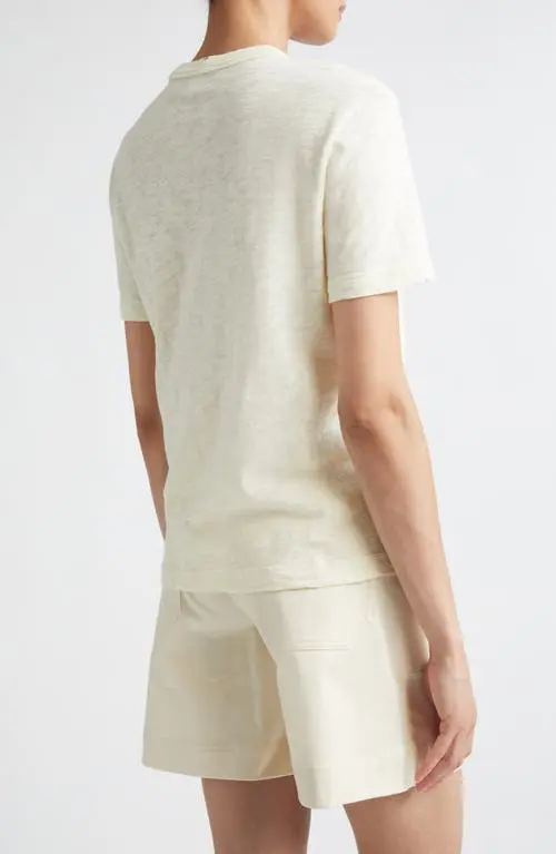 Moncler Logo Patch T-shirt - Pale Ivory