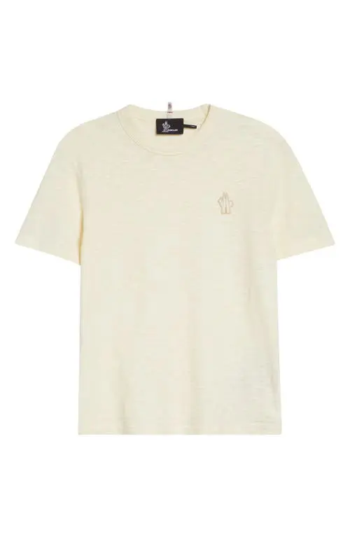 Moncler Logo Patch T-shirt - Pale Ivory