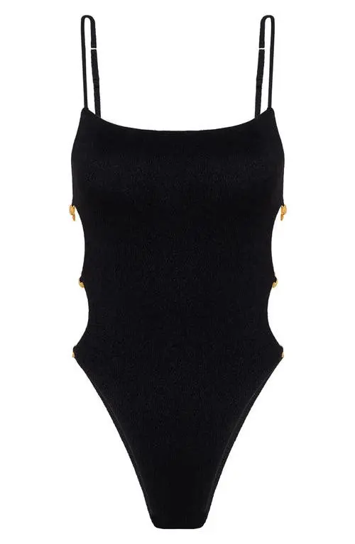 VIX PAULA HERMANNY Fernanda Nell One-piece Swimsuit - Black