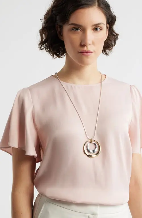 Nordstrom Concentric Circle Pendant Necklace
