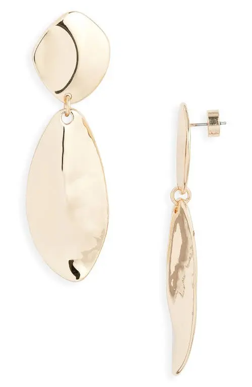 Nordstrom Molten Teardrop Drop Earrings - Gold