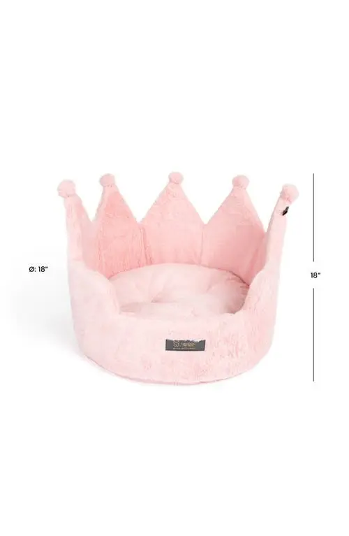 NANDOG PET GEAR Crown Dog Bed For Cats & Dogs
