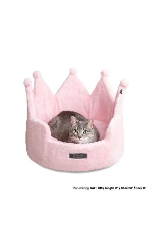 NANDOG PET GEAR Crown Dog Bed For Cats & Dogs