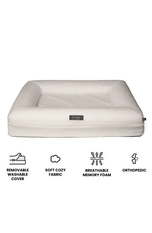NANDOG PET GEAR Orthopedic Dog Bed - Ivory White