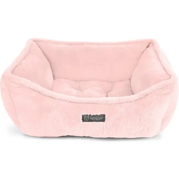 NANDOG PET GEAR Super Cloud Dog Bed- Reversible Cat & Dog Bed - Blush Pink