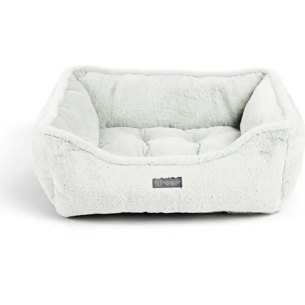 NANDOG PET GEAR Super Cloud Dog Bed- Reversible Cat & Dog Bed - Pearl White