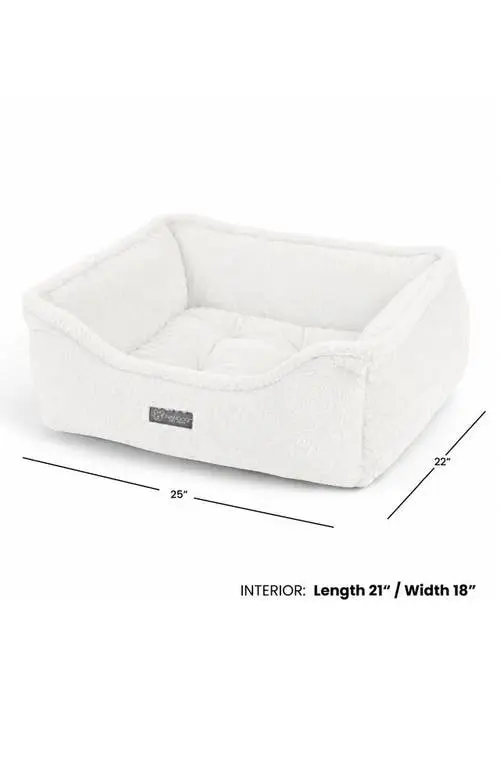 NANDOG PET GEAR Super Cloud Dog Bed- Reversible Cat & Dog Bed - Pearl White
