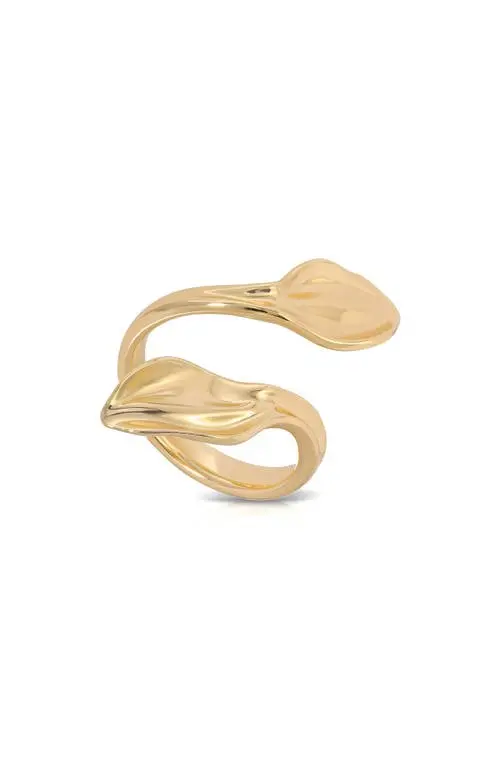 Ettika Twisted Petal Wrap Ring - Gold