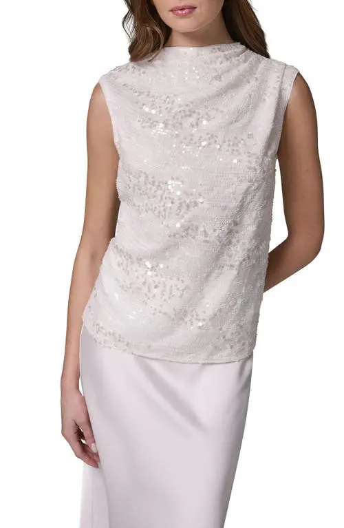 Donna Karan New York Sequin Sleeveless Top