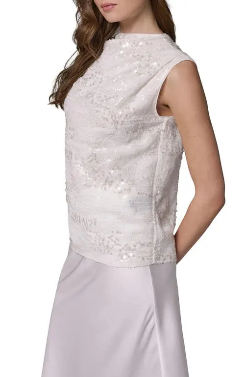 Donna Karan New York Sequin Sleeveless Top