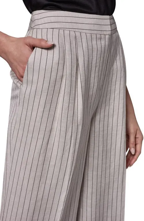 Donna Karan New York Mid-rise Pinstripe Wide Leg Pants