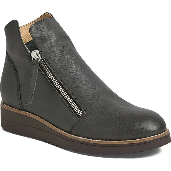 DJANGO AND JULIETTE Ohmy Double Zip High-top Sneakers - Olive Leather