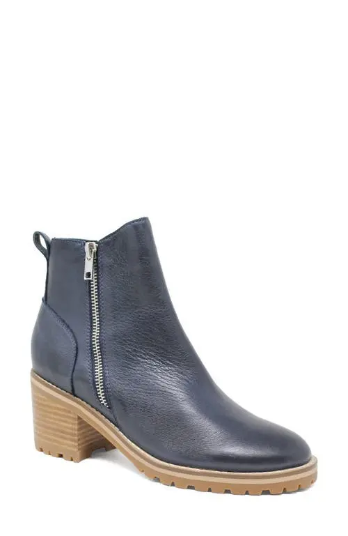 DJANGO AND JULIETTE Birdi Leather Ankle Boots - Navy Leather