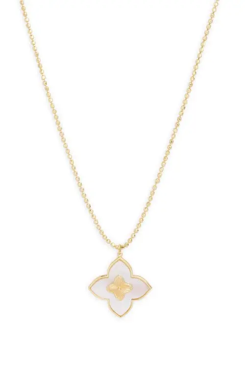 Argento Vivo Ball Chain Clover Pendant Necklace - Gold