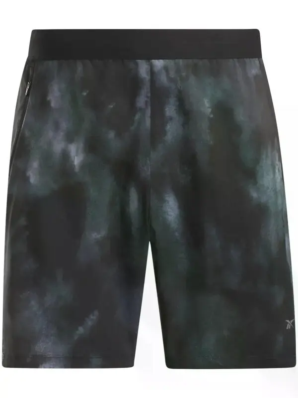 REEBOK Logo-print Running Shorts - Black