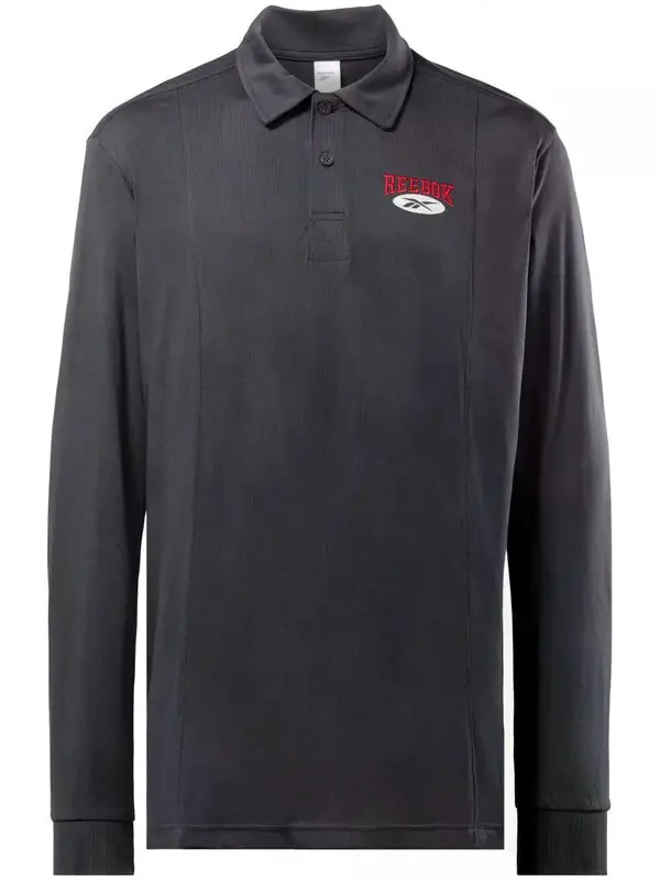 REEBOK Logo-embroidered Cotton Polo Shirt