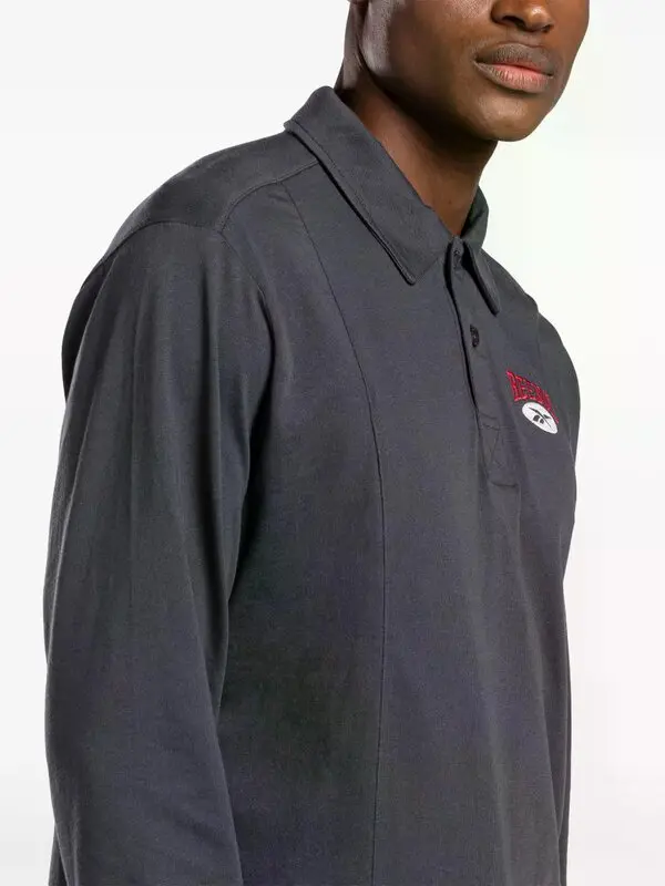 REEBOK Logo-embroidered Cotton Polo Shirt