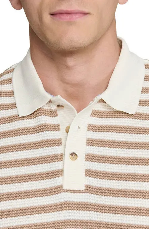 CON.STRUCT Slim Fit Short Sleeve Stripe Polo