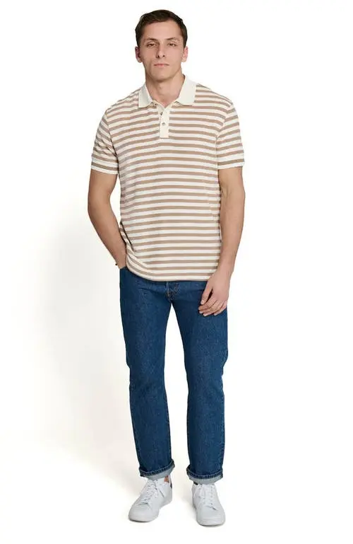 CON.STRUCT Slim Fit Short Sleeve Stripe Polo