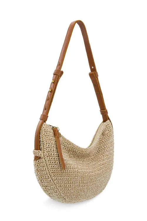 THE SAK Tess Hand-crocheted Shoulder Bag - Bamboo Static