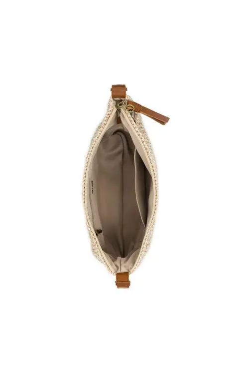 THE SAK Tess Hand-crocheted Shoulder Bag - Bamboo Static