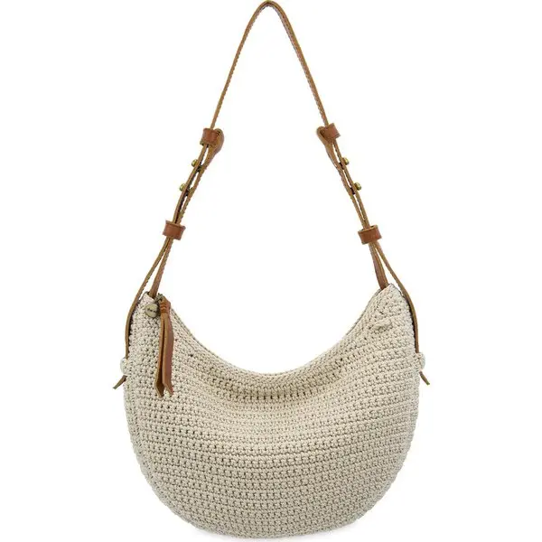 THE SAK Tess Hand-crocheted Shoulder Bag - Ecru