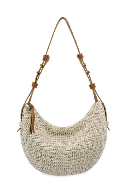 THE SAK Tess Hand-crocheted Shoulder Bag - Ecru