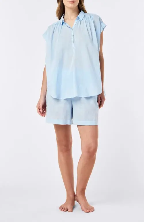 PAPINELLE Nicola Boxer Short Pajamas - Clear Sky