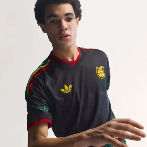 Adidas Jamaica National Team 2026 Away On-field Authentic Jersey - Black