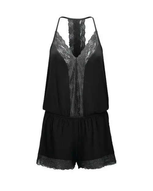 ADORE ME Mariska Lounge Romper - Black