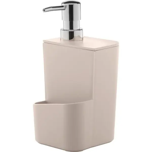 OU Durable Kitchen Soap Dispenser Organizer With Sponge Holder And Drainage - Beige