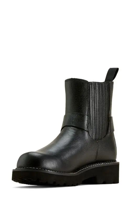 Ariat Fatbaby Harness Chelsea Western Boot - Black Deertan