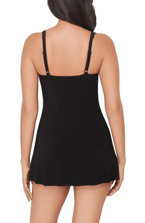 Miraclesuit Rock Solid Orla Underwire Swim Dress - Blk