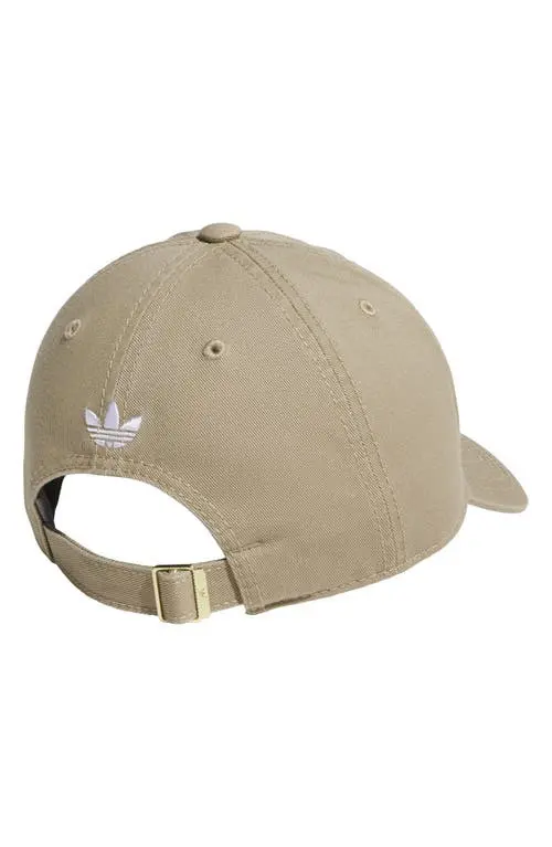 Adidas Relaxed Trefoil Cotton Baseball Cap - Blanch Cargo/white