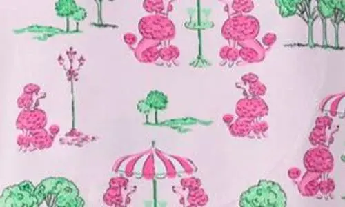 ROOM SERVICE Piped Print Pajamas - Blush