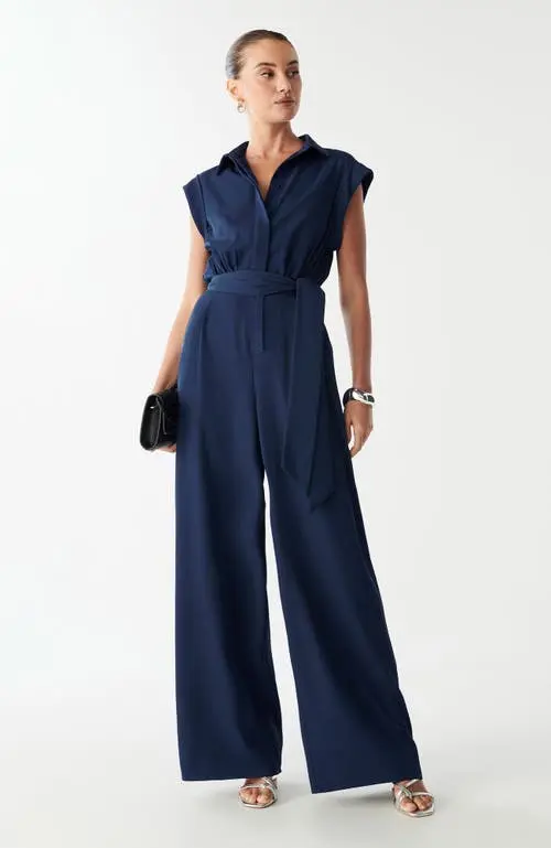 WILLA Kobe Jumpsuit - Navy Blue