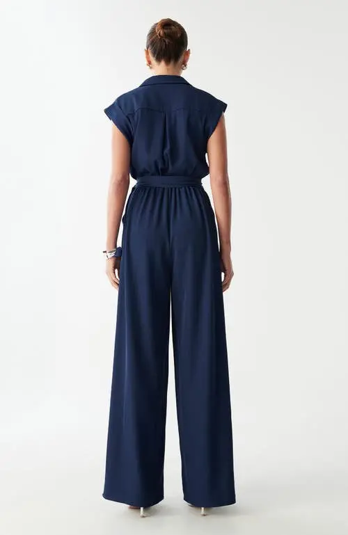 WILLA Kobe Jumpsuit - Navy Blue