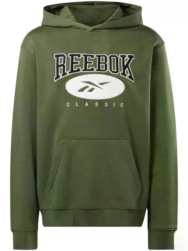 REEBOK Varsity Logo-embroidered Hoodie