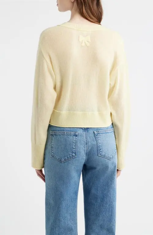 LoveShackFancy Lawrence Crop Cashmere Cardigan