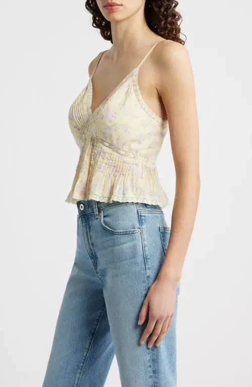 LoveShackFancy Elsette Lace Trimmed Cotton Camisole