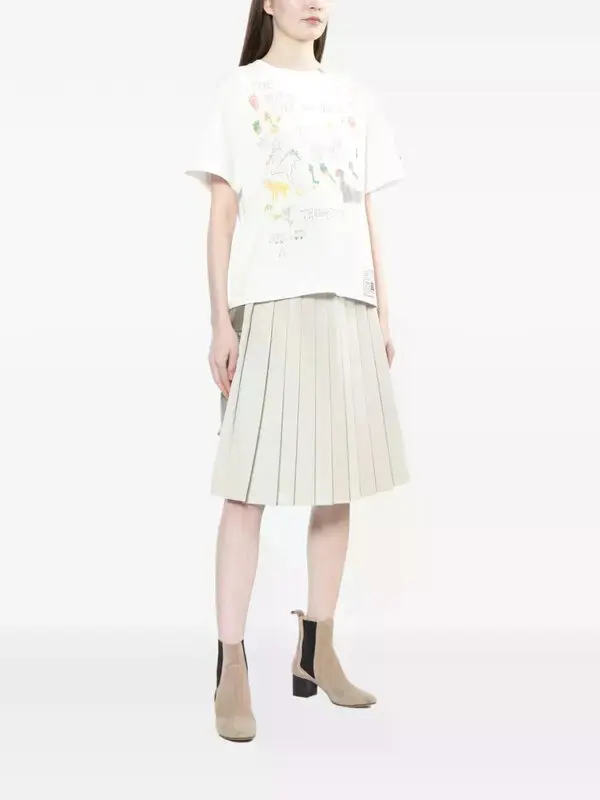 Mihara Yasuhiro Pleated Midi Skirt