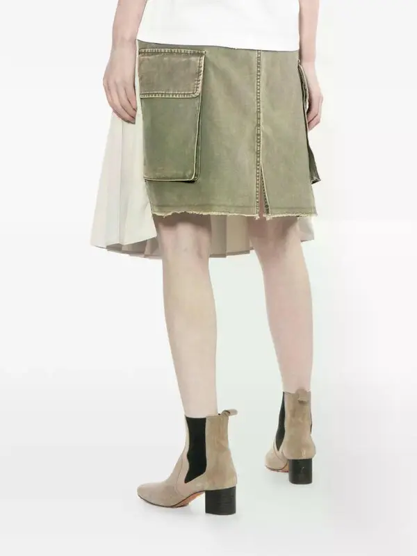 Mihara Yasuhiro Pleated Midi Skirt