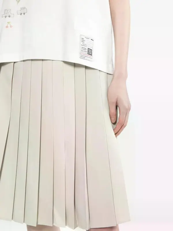 Mihara Yasuhiro Pleated Midi Skirt