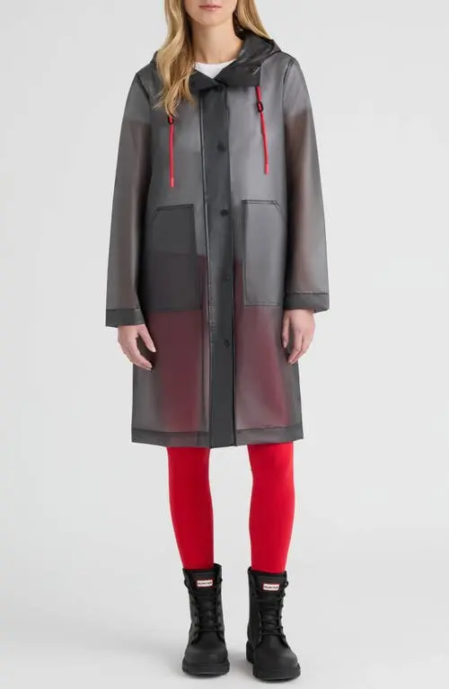 Hunter Alexa Waterproof Longline Hooded Raincoat