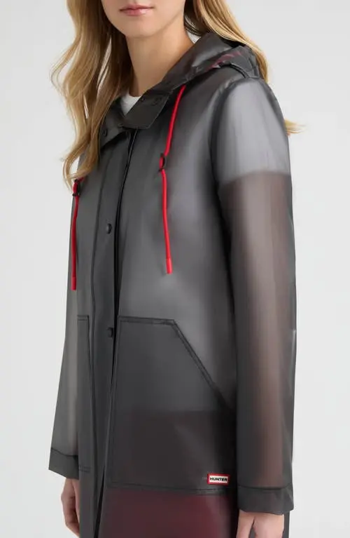 Hunter Alexa Waterproof Longline Hooded Raincoat