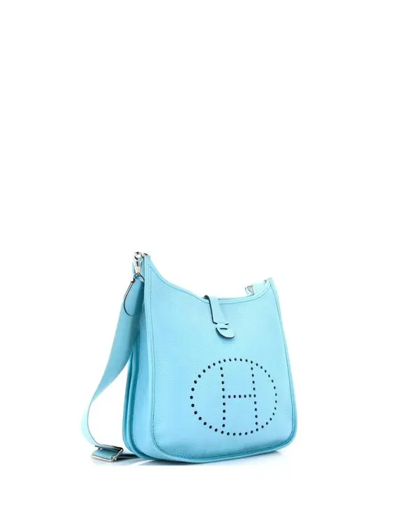 Hermès Pm Evelyne Bag Gen Iii Clemence - Blue