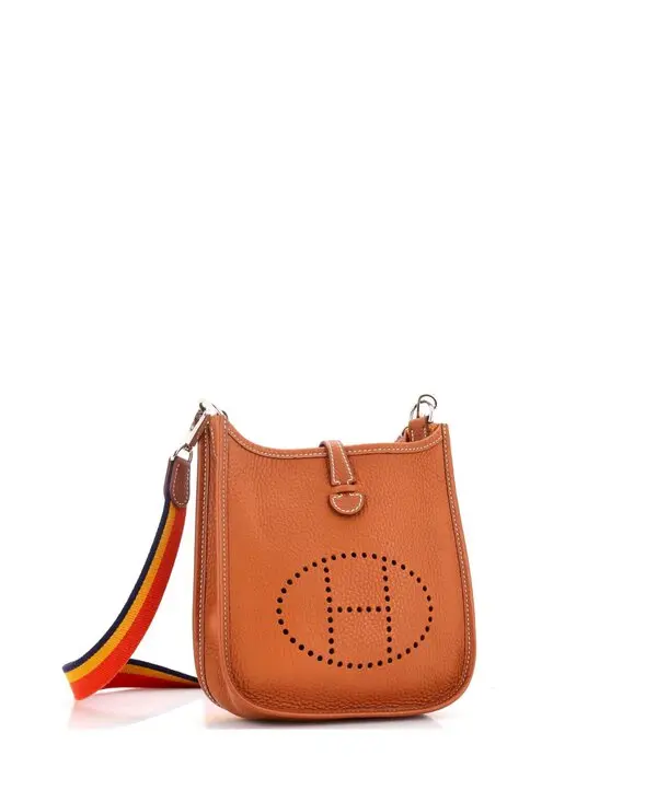 Hermès Tpm Evelyne Bag Gen Iii Clemence - Brown