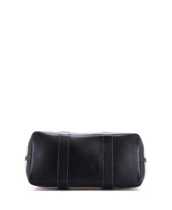 Hermès 36 Garden Party Tote Toile And Leather - Black