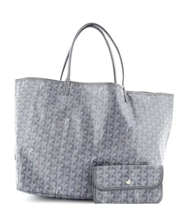 Goyard Gm Saint Louis Tote Coated Canvas - Gray