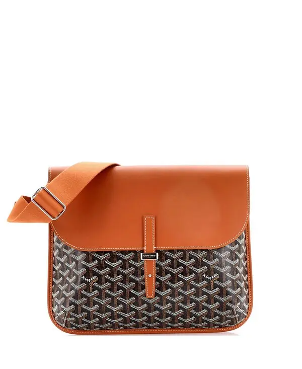 Goyard Coursier Messenger Bag Coated Canvas And Leather - Brown